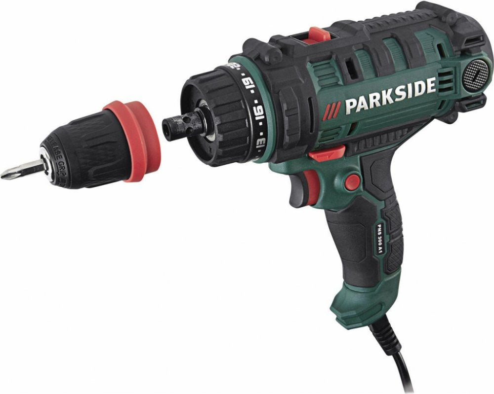 Parkside 2-Speed Corded Power Drill 300W